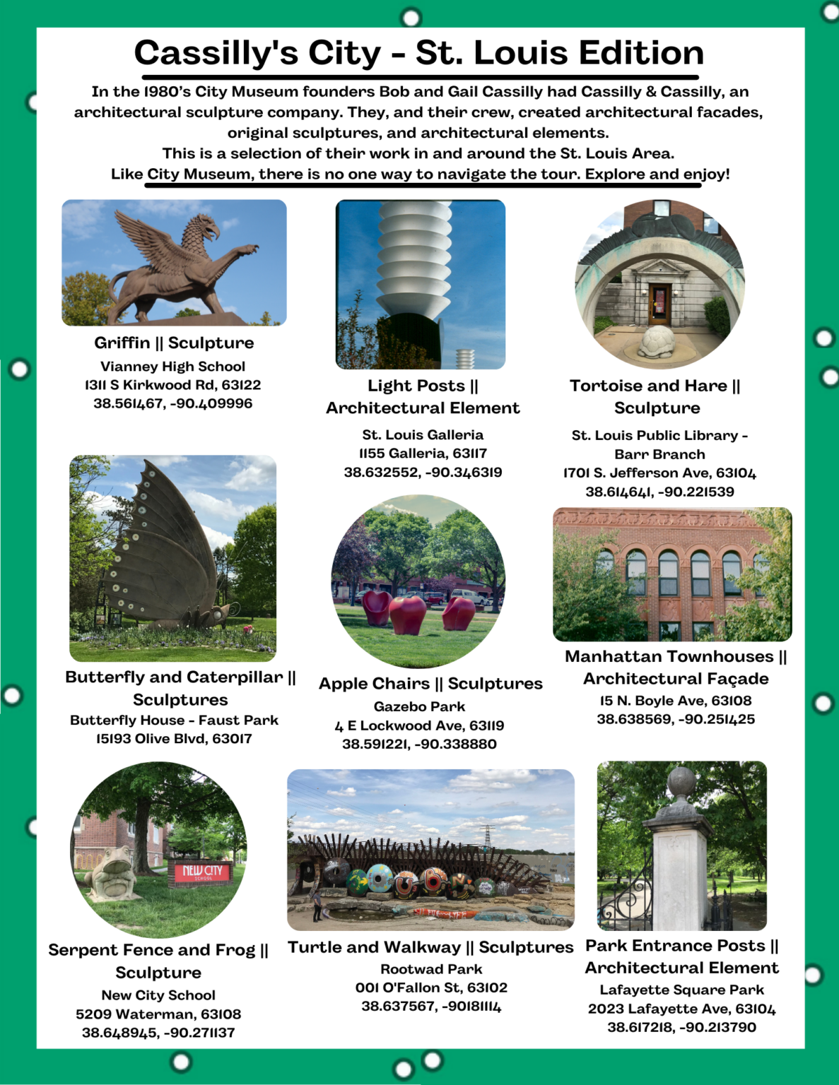 Activity Sheets - City Museum